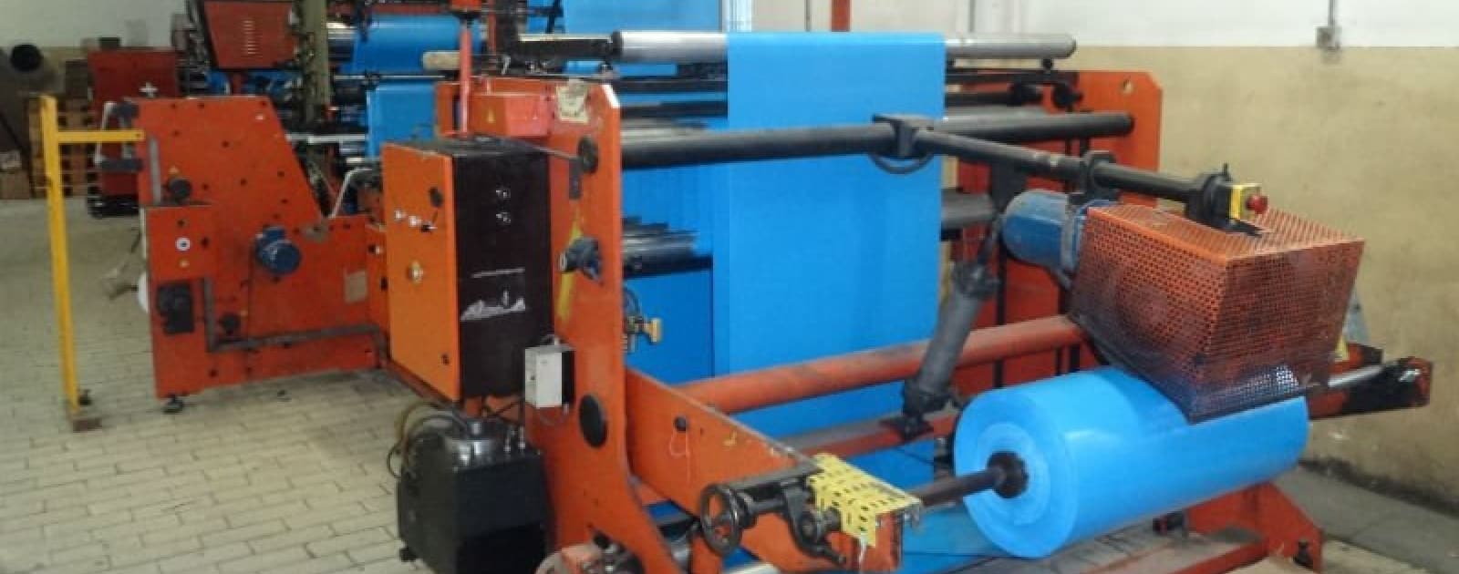 Used Coemter drawstring on the roll bagmaking machine for sale