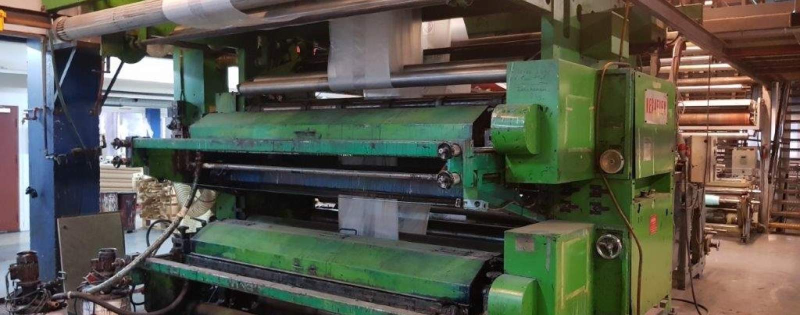 Used Manzoni inline stack flexographic printer for sale